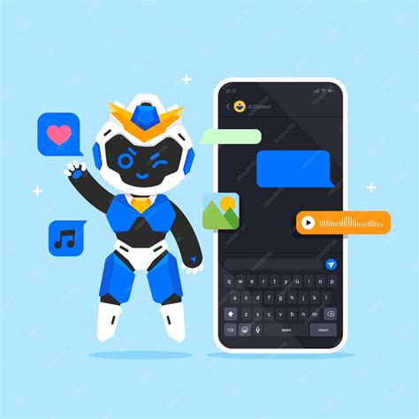 Premium Vector Conversational Ai Chatbot Illustration In Flat Design