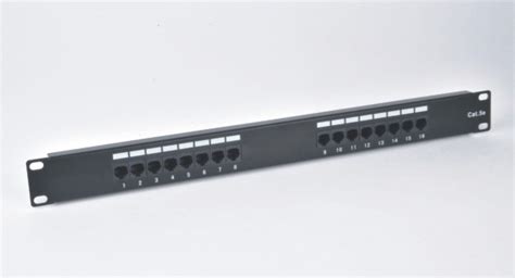 UTP Cat 5e Patch Panel 16 Port Krone 110 Dual IDC 19 China Factory Longtime Cable