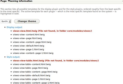 Templates Link Isn T Working In Views Edit Exception Missing Cache Theme Service