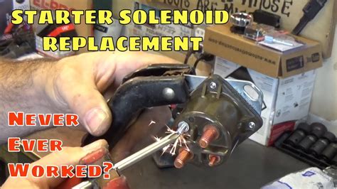 Ford Truck Starter Solenoid Replacement Wont Crank No Start Youtube