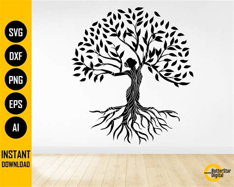 Woman Tree SVG Women Empowerment SVG Tree With Roots Etsy