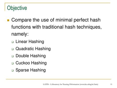 Ppt Indexing Internal Memory With Minimal Perfect Hash Functions Powerpoint Presentation Id