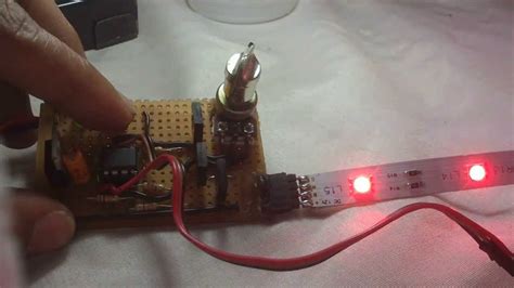rgb led strip controller using pic12f675 demo youtube