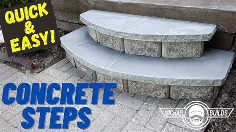 Quick And Easy Concrete Steps Youtube