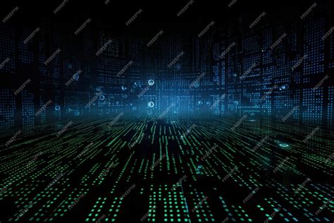 Premium Photo Abstract Binary Code Technology Background Generative Ai