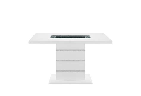 Monaco Rectangular Bar Table In White By Global Furniture Usa