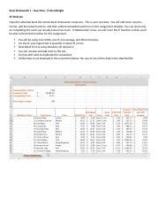 Excel Homework Instructions Docx Excel Homework Due Mon