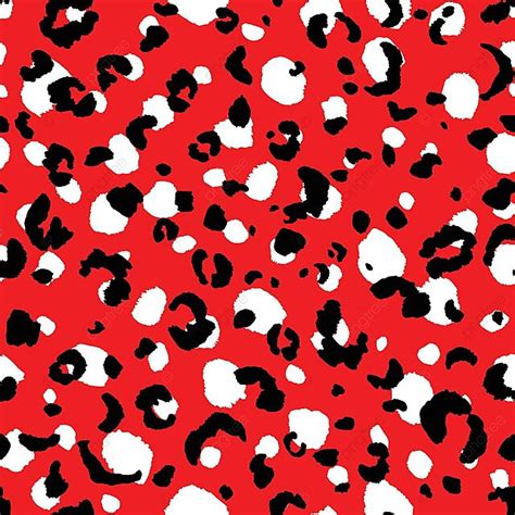 Red And Black Leopard Pattern For Print And Fabric Photo Background And