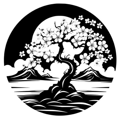 Cherry Blossom Tree Silhouette Png