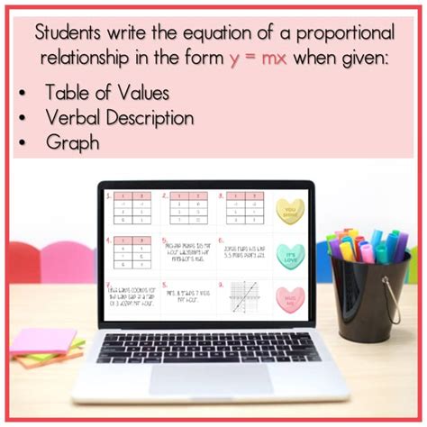 Constant Of Proportionality Proportional Relationship Equations Digital Activity