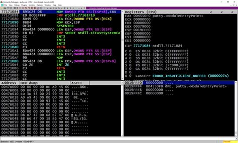 4 Hacking Putty With Immunity 30 Pts