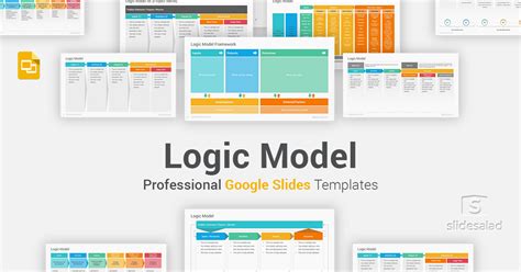 Logic Model Google Slides Templates Diagrams SlideSalad