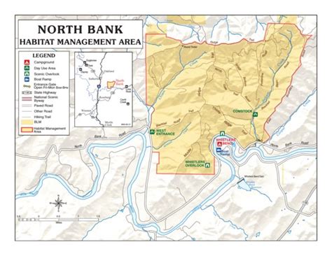 North Bank Habitat Management Area Map By Bureau Of Land Management