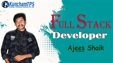 1090 Ajees Shaik Fullstack Developer Self Introduction Video