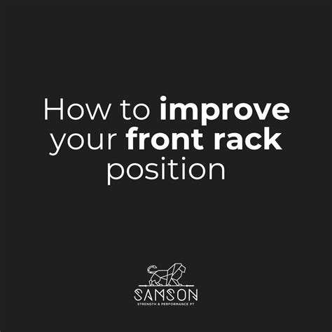 How To Improve Your Front Rack Position — Samson Physical Therapy