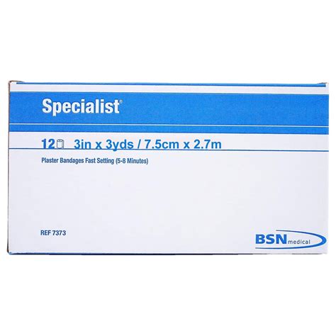 Specialist Fast Plaster Bandages 3 Inch X 9 Foot Case Of 72