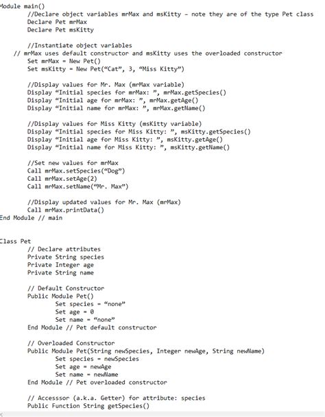 Solved Chapter 6 Programming Exercises Type The Pseudocode To