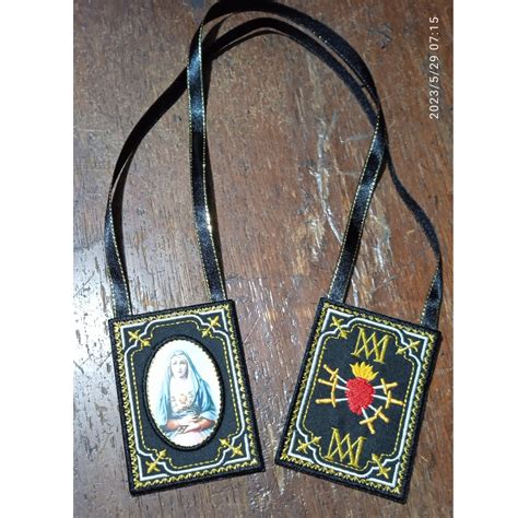 Premium Gold Scapular The Seven Sorrows Of Mary María De Los