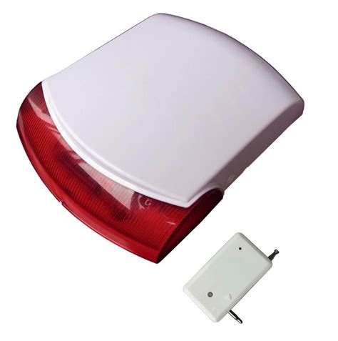 Wireless Outdoor Strobe Siren Flashing Light 315mh Vicedeal