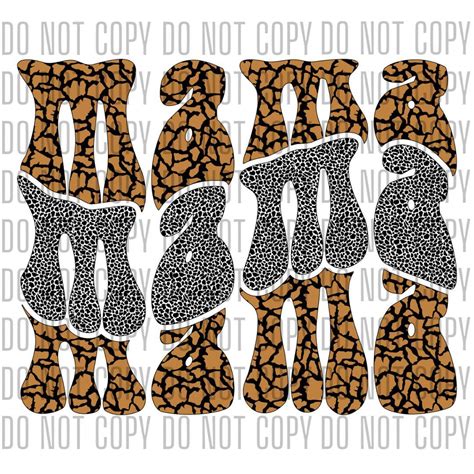 Dtf Mama Leopard Print Design Trucolors Art And Design
