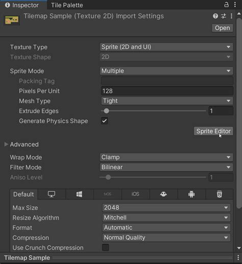 Import Tiles Ask Gamedevtv