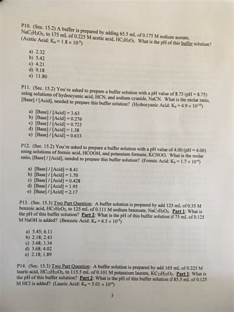 Solved A Buffer Is Prepared By Adding ML Of M Chegg