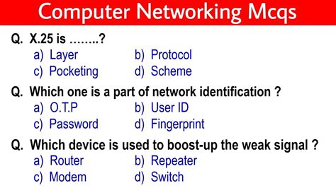 Part 5 Computer Networking Mcqs Networking Mcq Questions And