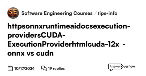 Onnxruntimeaidocsexecution Providerscuda Executionproviderhtmlcuda 12x Onnx Vs