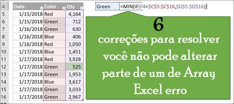 Erro Do Excel Você Não Pode Alterar Parte De Uma Array Archives Excel Arquivo Reparar Blog