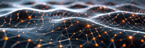 Premium Photo Metallic Wave Abstract 3d Mesh Formed By Interlocking Hexagons Evoking Graphene