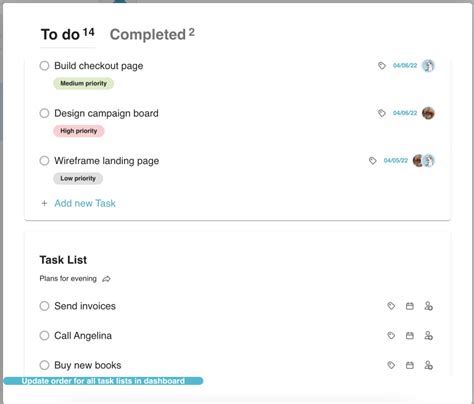 Task List Fusebase