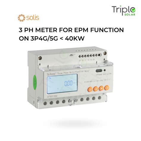Solis 3 Phase Meter For Epm Function Solis Meter 3ph Ct3 For
