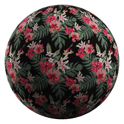 Printed Fabric Pbr Texture A23d