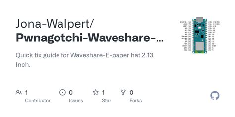 GitHub Jona Walpert Pwnagotchi Waveshare V3 Fix Quick Fix Guide For