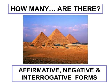 There Is There Are Affirmative Negative Interrogative Pptx