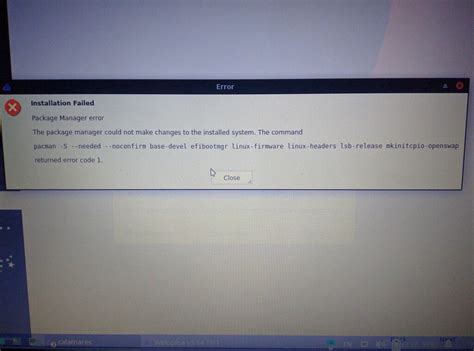 [error] Endeavouros Installation Failed Endeavouros Installation Endeavouros
