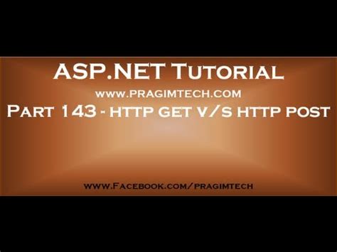Part Difference Between Get And Post Methods YouTube