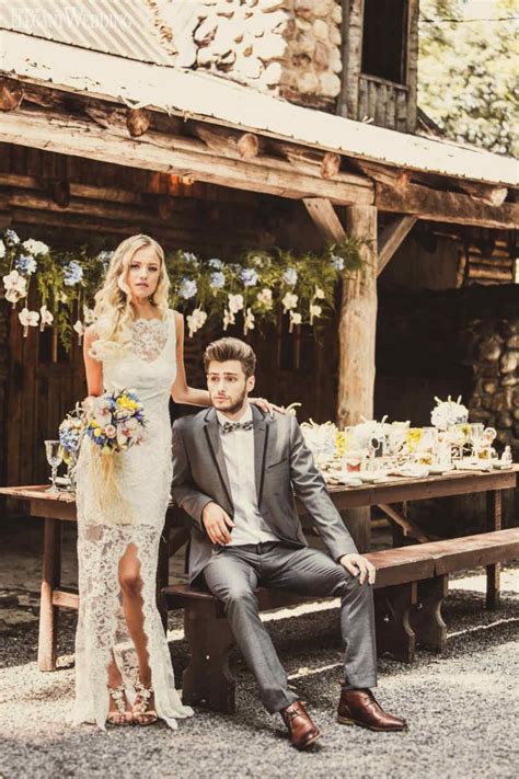 Rustic Cottage Boho Wedding Inspiration Hanging Greenery Wedding