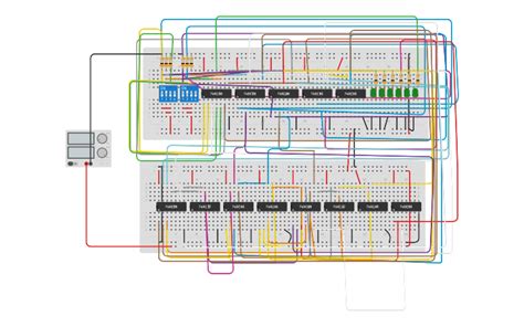 Circuit Design 3x3 Binary Multiplier Tinkercad