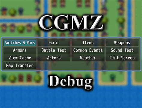 [cgmz] Debug For Rpg Maker Mz By Casper Gaming