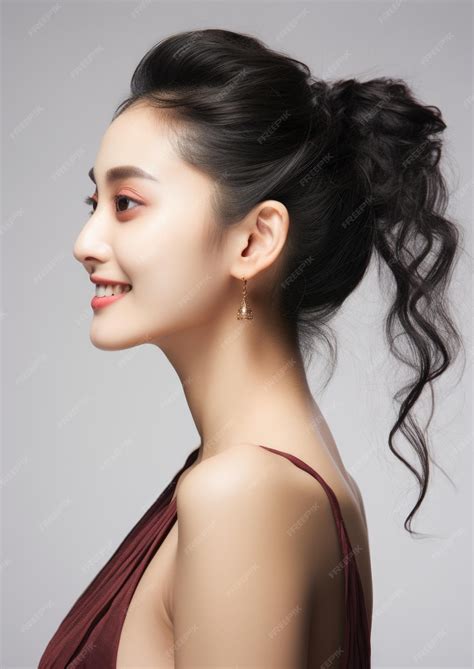 Premium Photo Young And Beautiful Asian Japanese Korean Chinese Model Girl Lady Woman