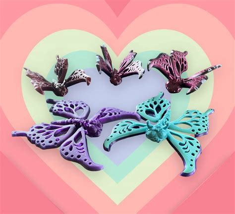 🦋 Flutterfly The Butterfly・ Stl File For ・cults