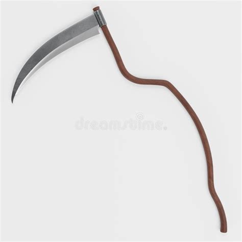 3d Render Of Scythe Stock Illustration Illustration Of Scythe 348847706