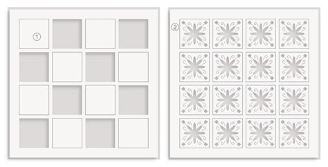Altenew Patchwork Tiles Builder Stencil Set 2 In 1