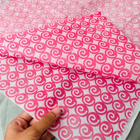 Ribbon Printed Tissue Wrapper One Color Print Moq 500 Pcs Size 15