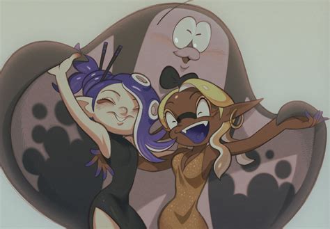 Shiver Frye And Big Man Splatoon And 1 More Drawn By Roachgore