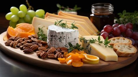 Premium Photo Artisanal Cheese Platter