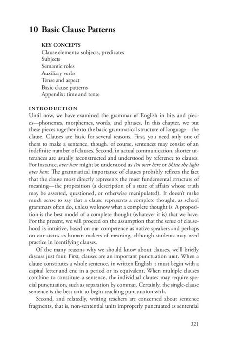 Pdf 10 Basic Clause Patterns Dokumen Tips