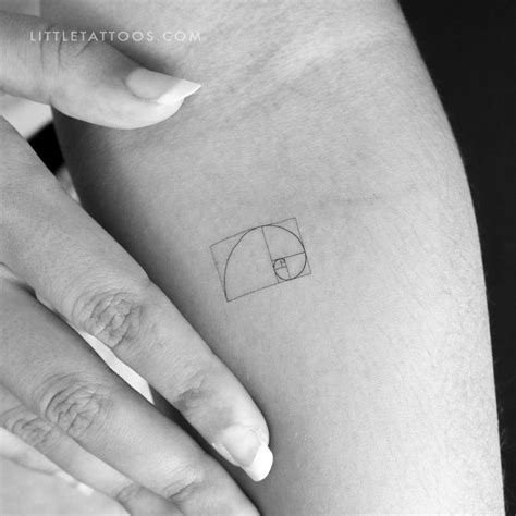 Fibonacci Sequence Flower Tattoo