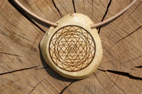 Sri Yantra Pendant Shri Yantra Sacred Geometry Necklace Protection